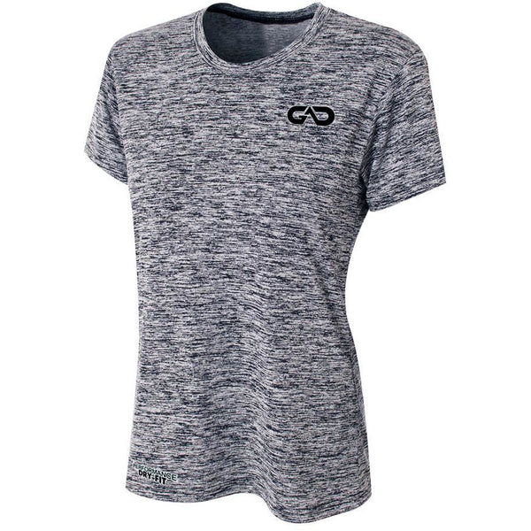 Galaxy Dry Fit Womens Performance Tee Black Go All Day® Athletic