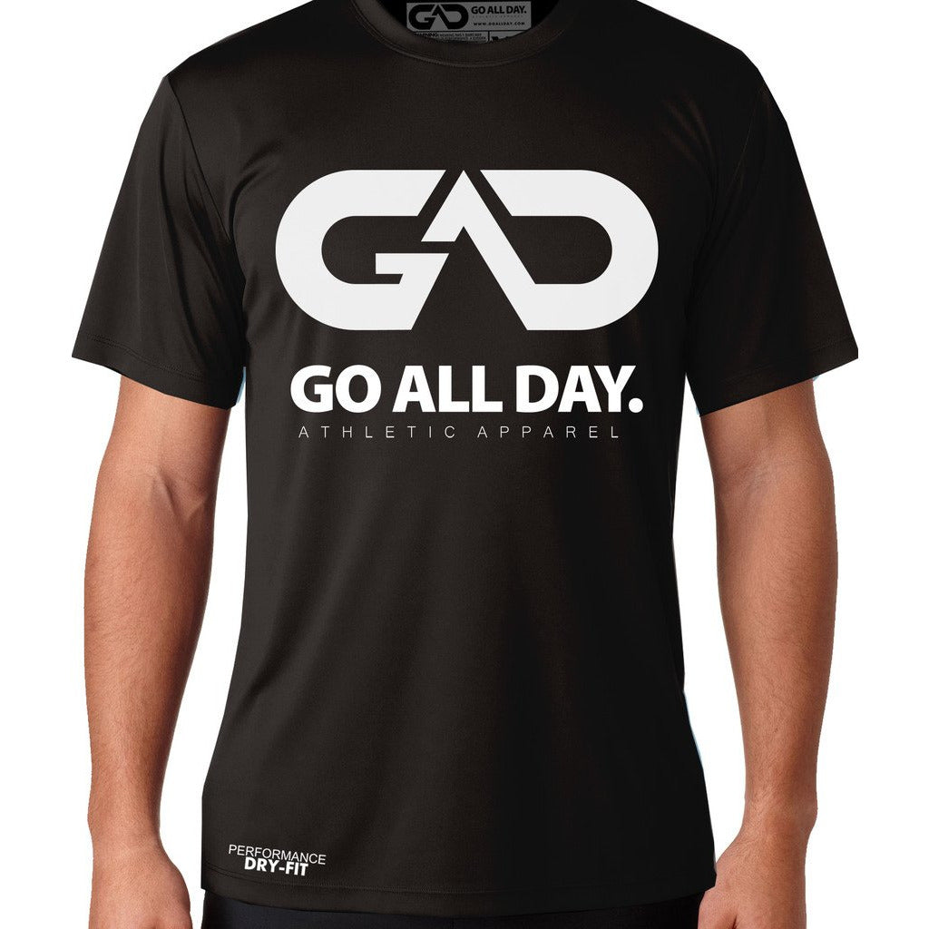 GO ALL DAY Infinity Logo Poly/Cotton Tee (Indigo) - GO ALL DAY ...