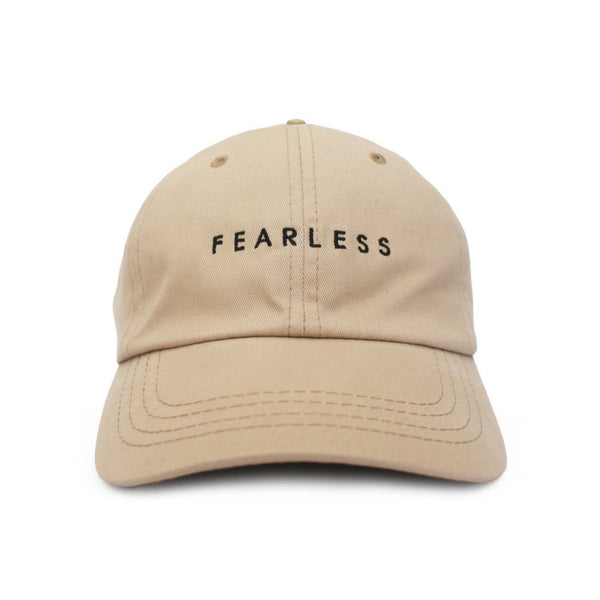 'FEARLESS' Dad Hat (Tan) - GO ALL DAY® Athletic Apparel